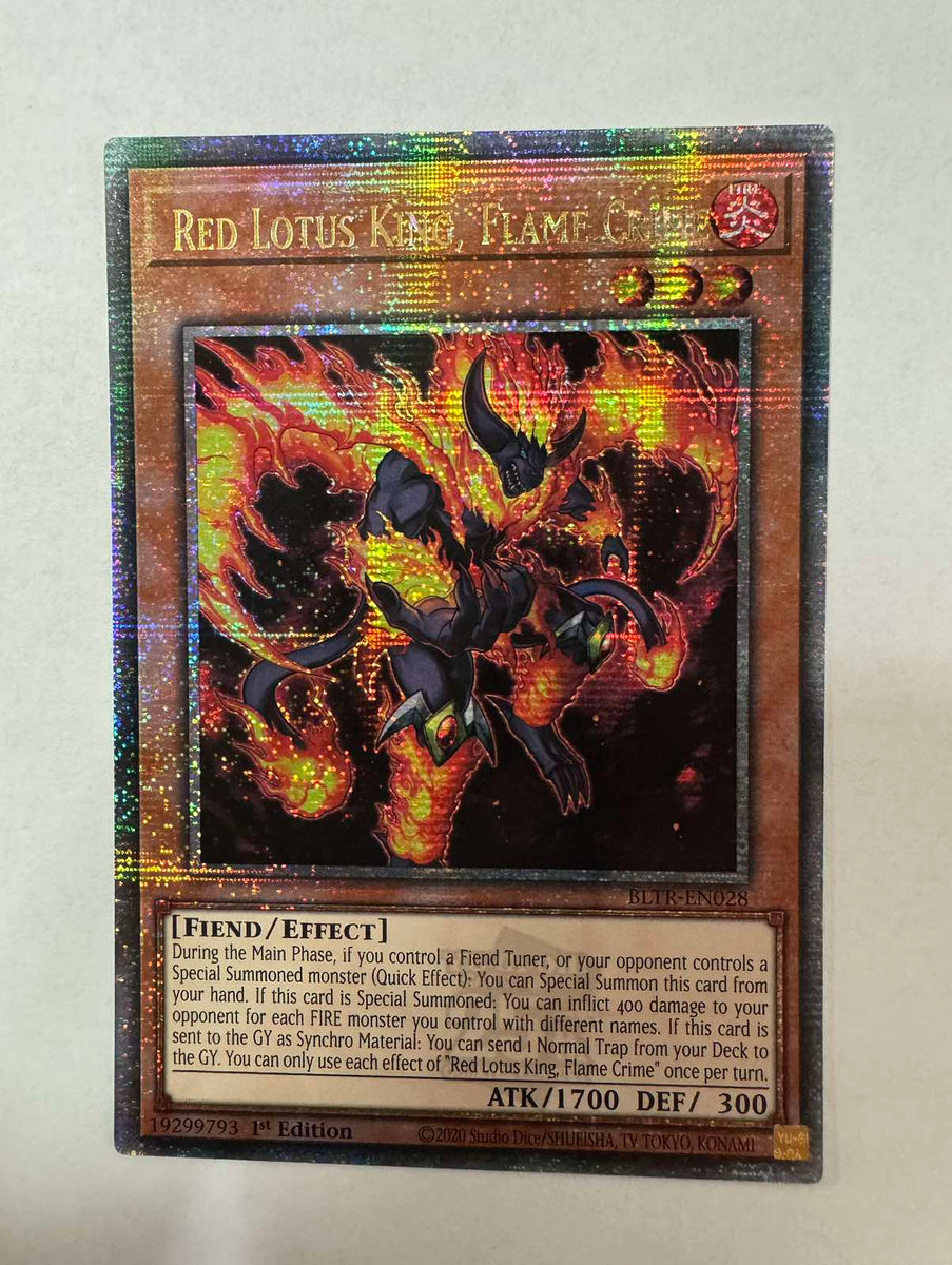 遊戯王 英語版 紅蓮王 フレイム・クライム 25THレア BLTR EU版 予約 – トレカ屋 ANOTHER